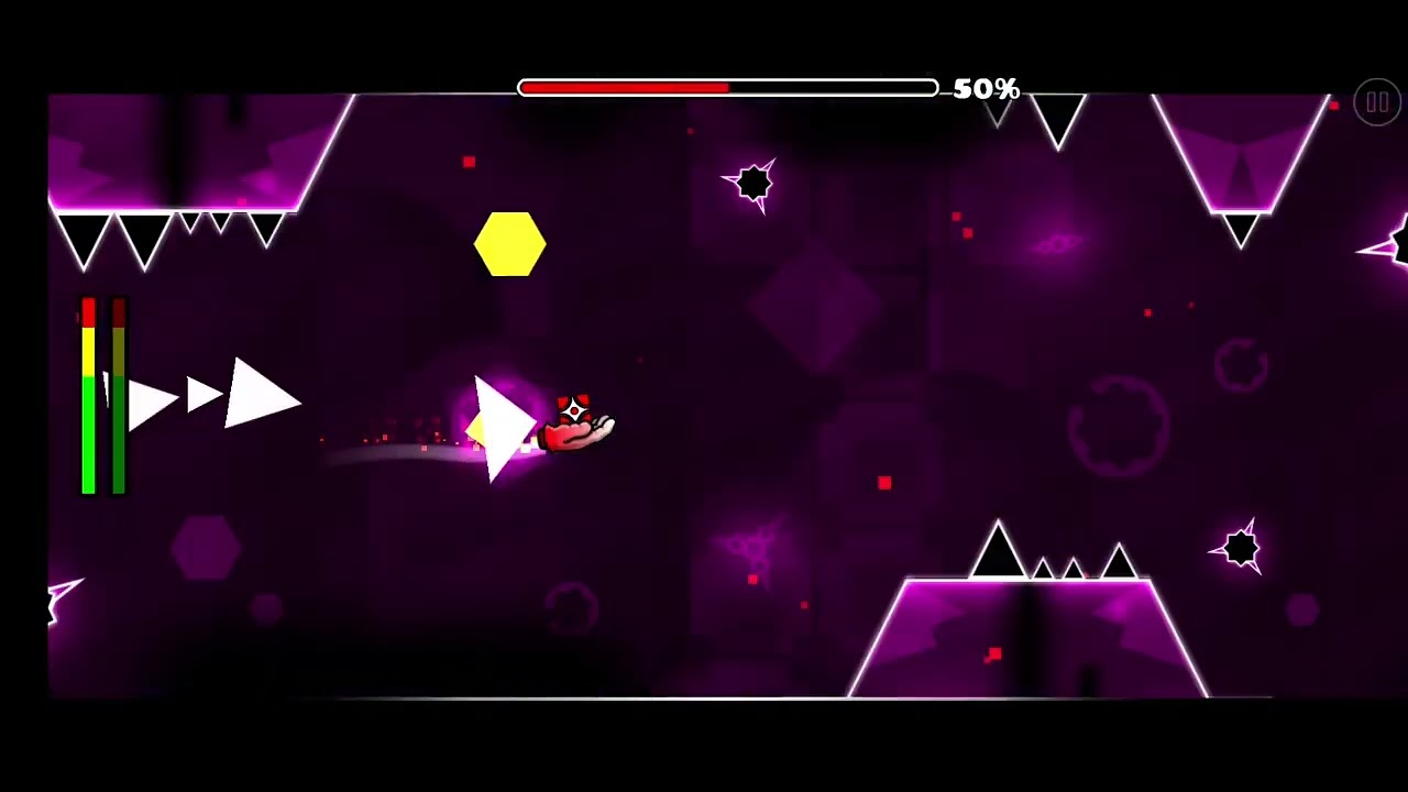 Geometry dash(first race) - YouTube