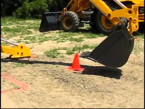 JCB Backhoe Rodeo Competition - YouTube