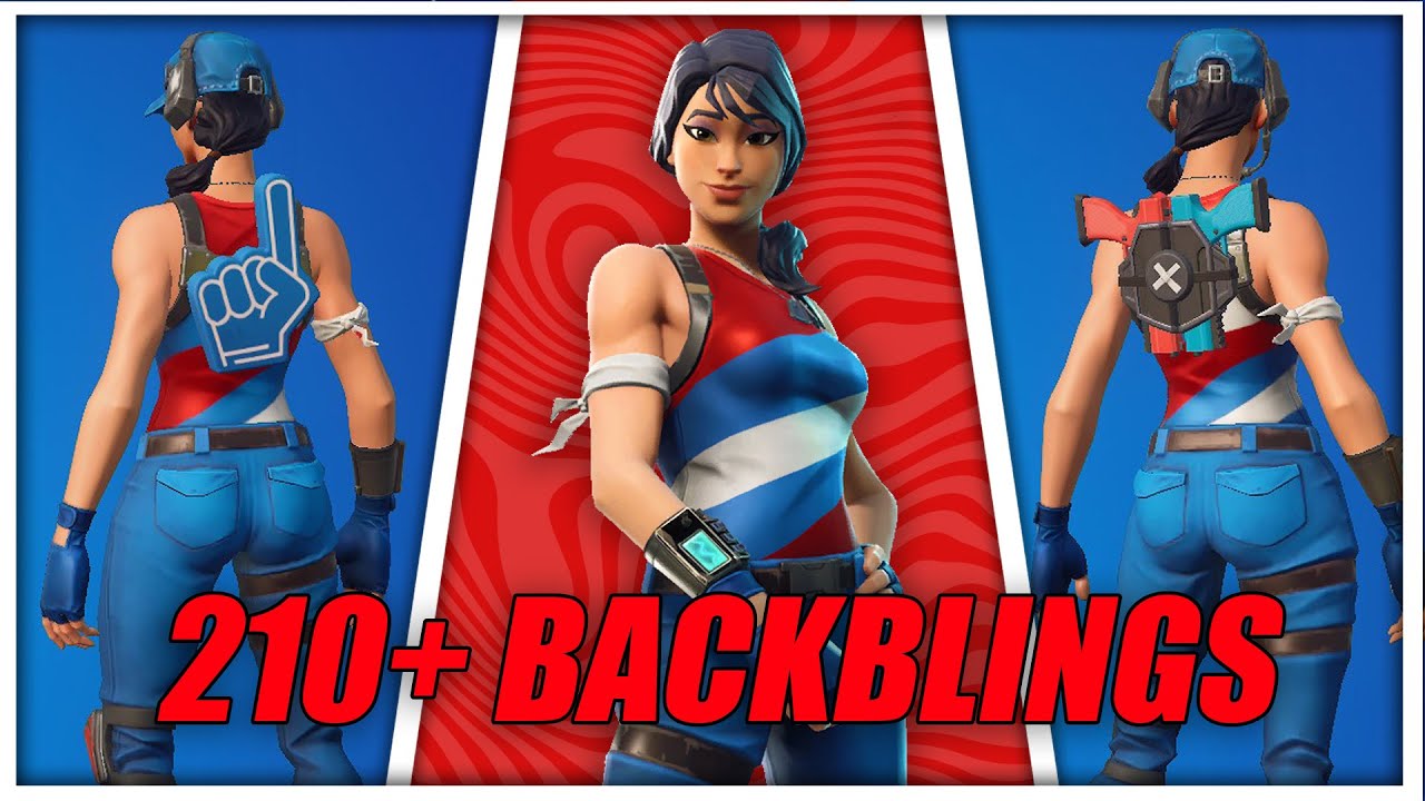 Star-Spangled Ranger skin fortnite showcase with 210+ Back Blings ...