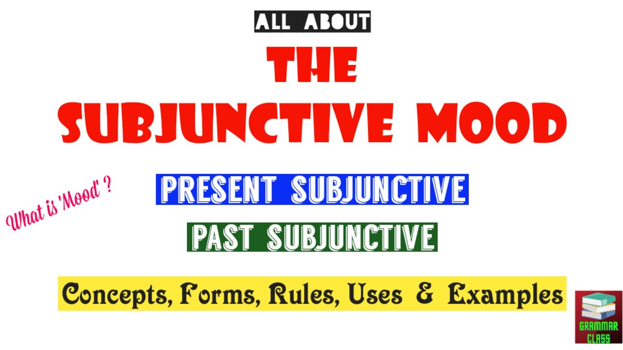 The Subjunctive Mood in Grammar || Present Subjunctive || Past ...