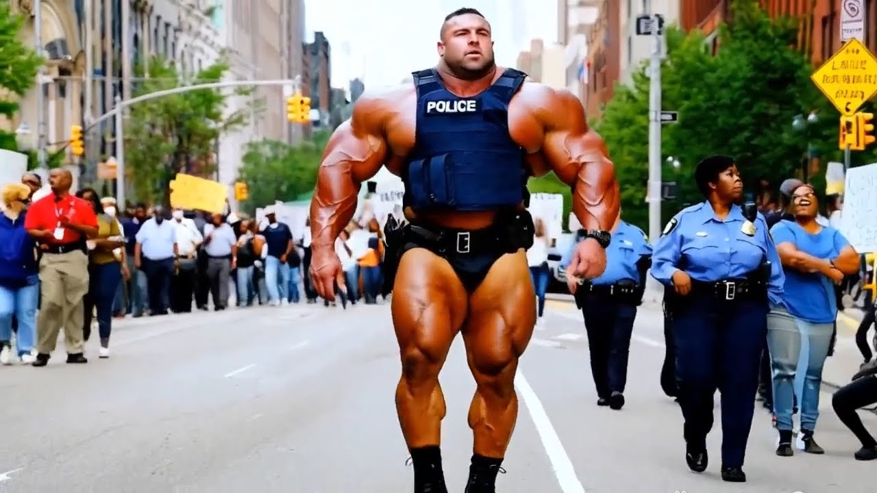 300lb Bodybuilder's First Day as a Police Officer - YouTube