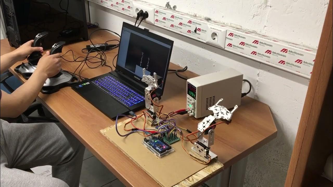 3 DOF 2 Gripper 2 Joystick Remote Controller using ROS RVIZ URDF Visualization - YouTube