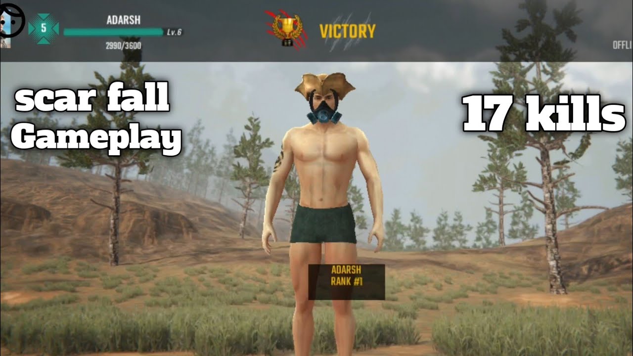 Scar fall Gun War gameplay 17 kills 👍👍 How to play scar fall - YouTube