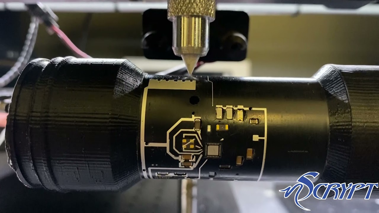 3D Manufactured Printed Cylindrical Circuit - YouTube