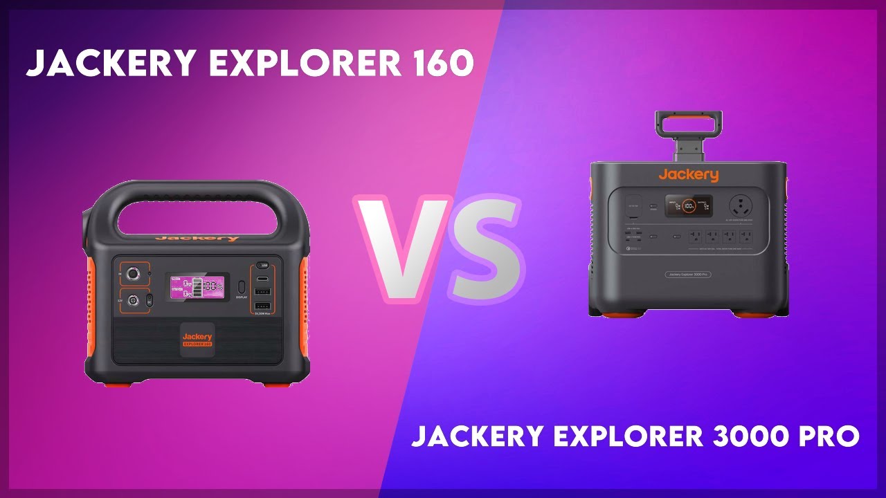 Jackery Explorer 160 vs Jackery Explorer 3000 Pro Technical Comparison ...