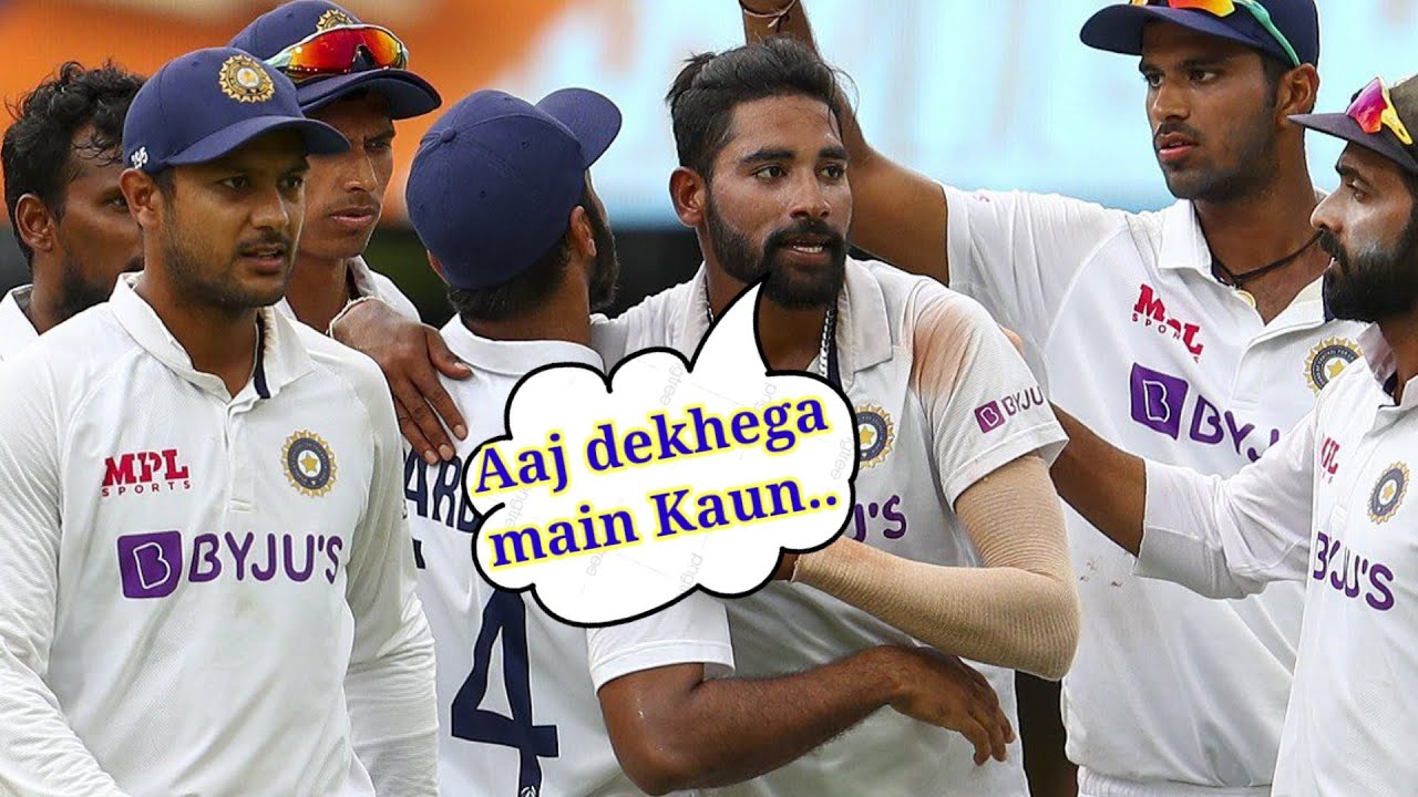 angry Siraj fight with Bangladesh batsman in ind vs ban test match day ...