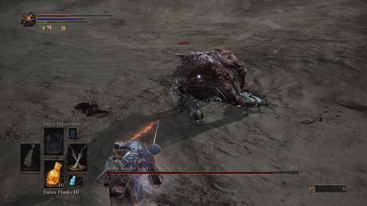 SLAVE KNIGHT GAEL INSANE FIGHT DS3 - YouTube