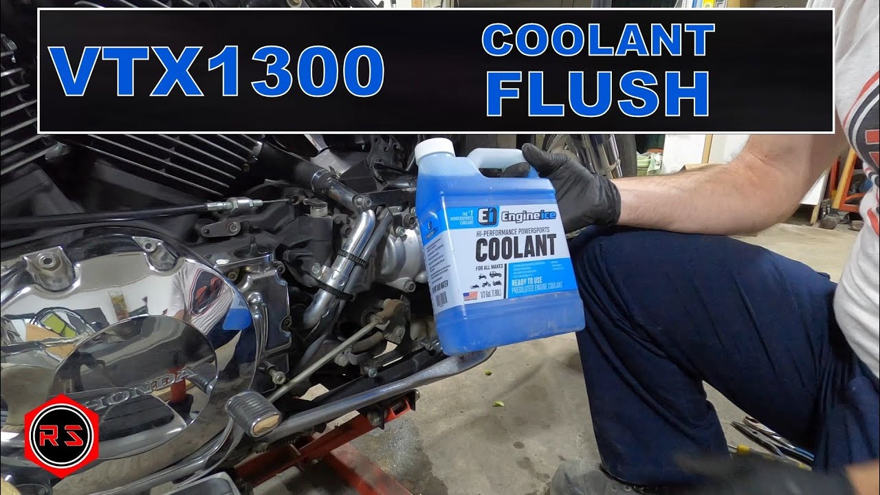 motorcycle complete coolant flush - YouTube
