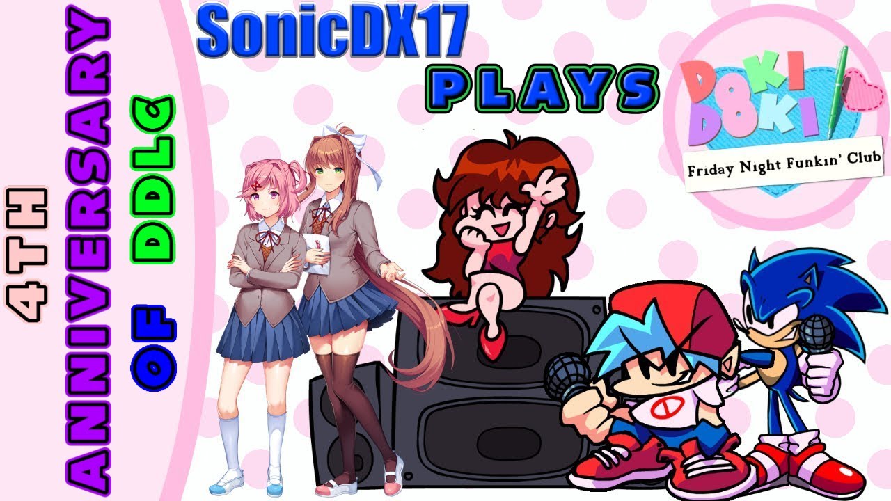Doki Doki Friday Night Funkin Club | FNF x DDLC | 4th Anniversary Doki ...