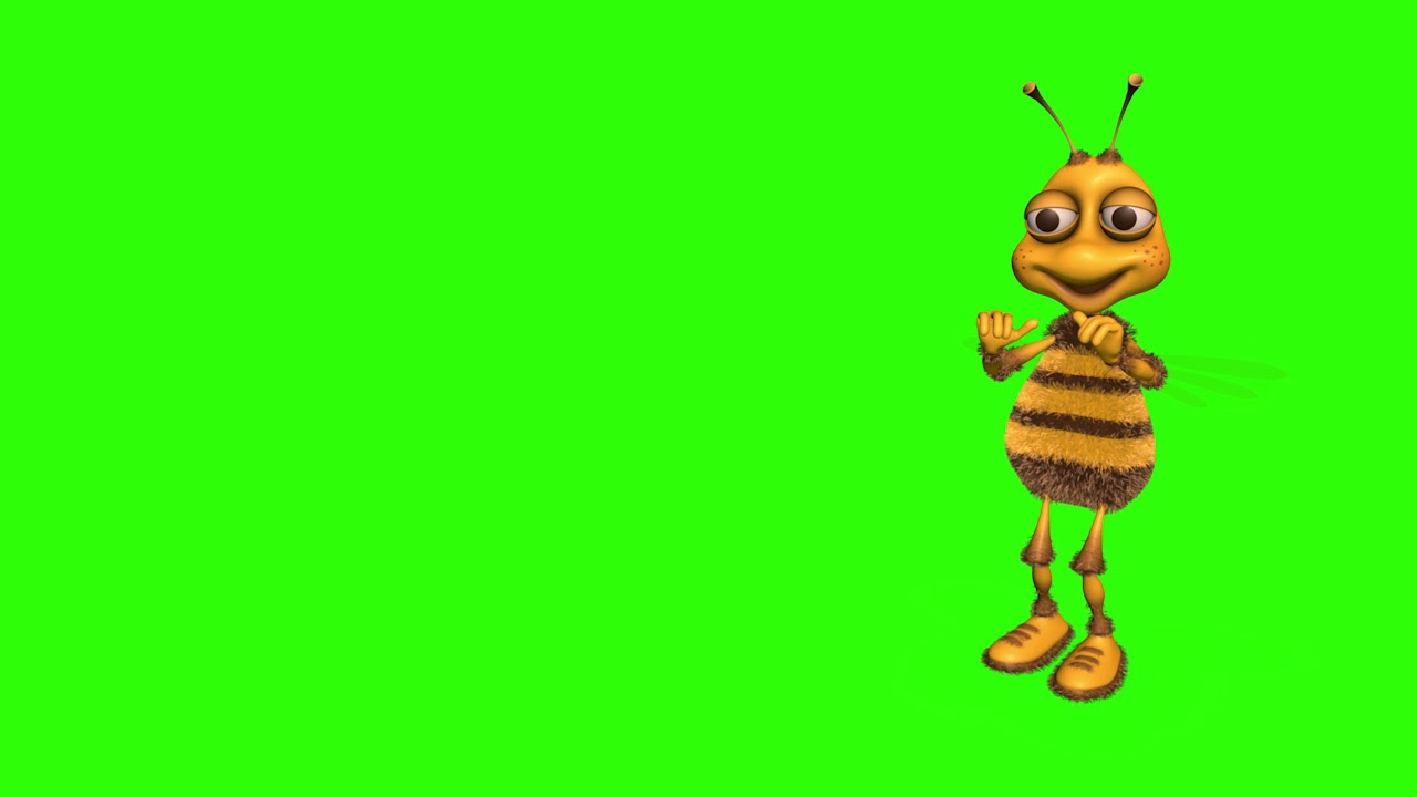 Bee | 4k Green Screen | 3D Animation | Honey bee | The Worst Designer ...