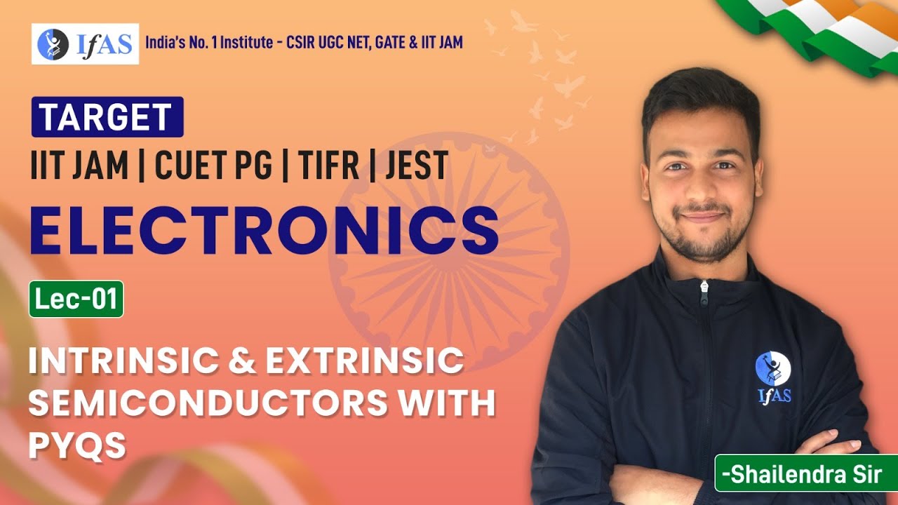 intrinsic and extrinsic semiconductors with PYQs | ELECTRONICS | L-1 ...