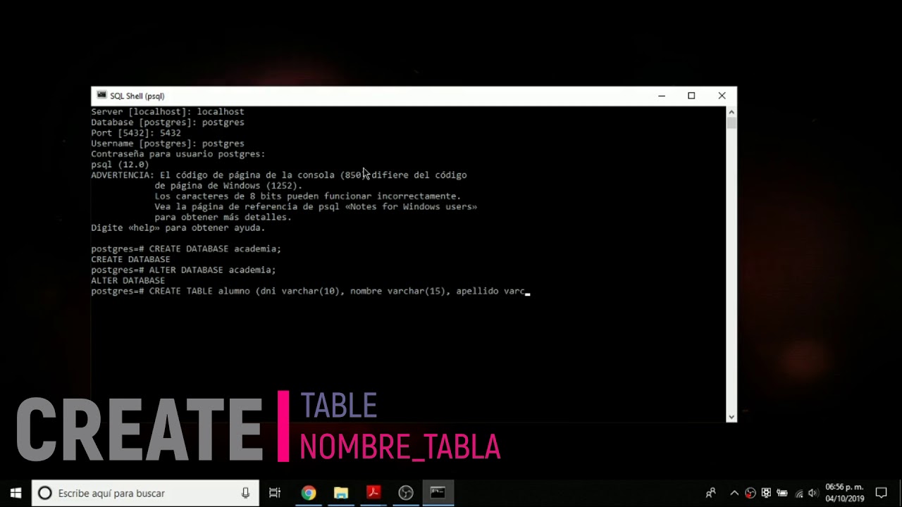 SENTENCIAS SQL | BASES DE DATOS | POSTGRESQL - YouTube