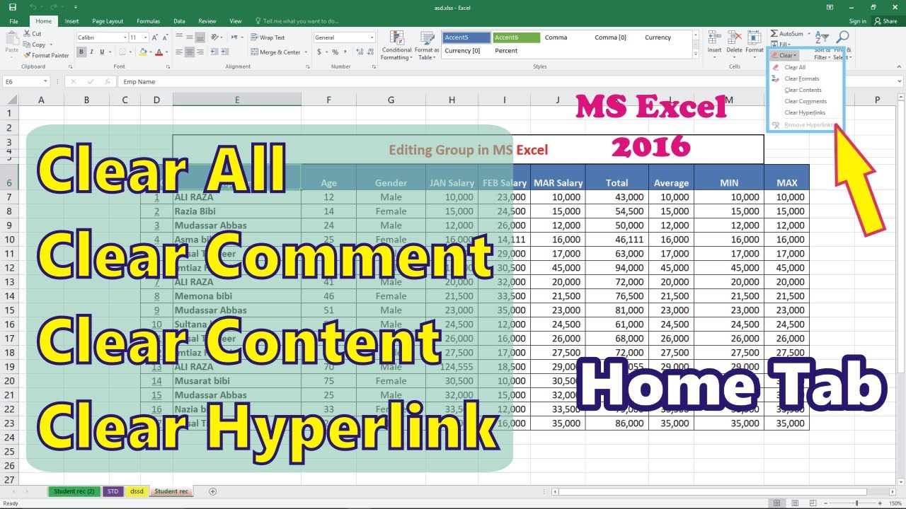 Clear Contents Of Worksheet Keep Formatting Formulas Other Clear In Excel Clear Group In Clear Contents Of Worksheet Keep Formatting Formulas Other Clear In Excel Clear Group In