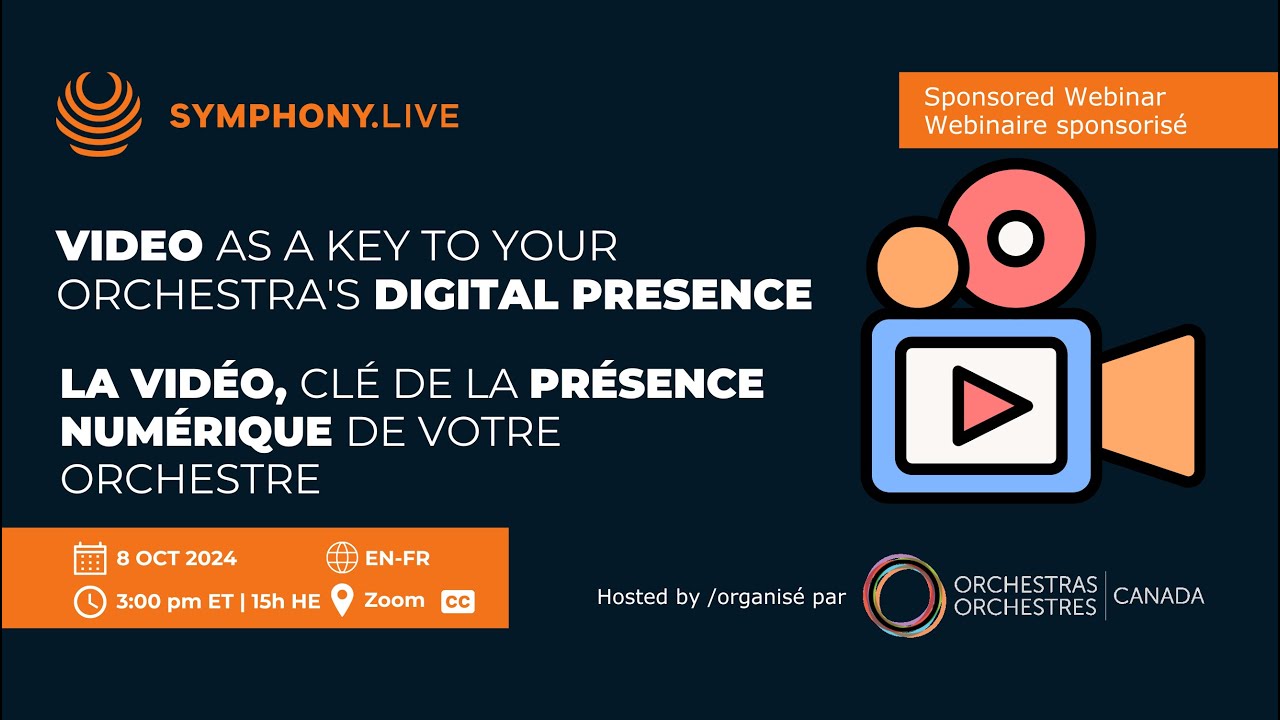 Video as a Key to your Orchestra's Digital Presence | Symphony.Live ...