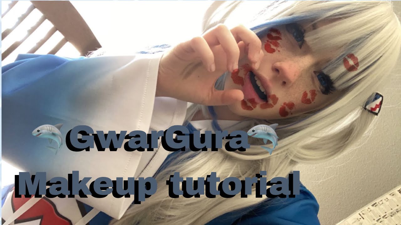 Gwar Gura makeup tutorial | Kawaii cosplay makeup tutorial - YouTube