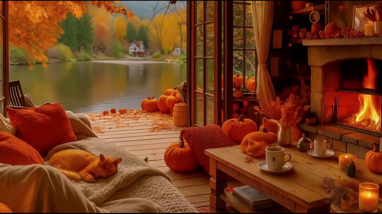 Cozy November Nights 🌙🔥 Smooth Jazz Lounge for Sunday Tea, Deep ...