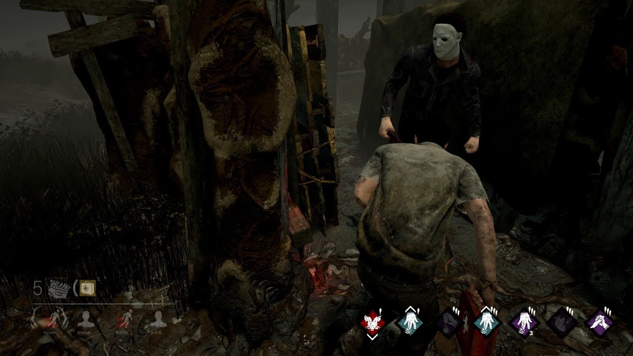 Dead by Daylight #16 | Dwight vs The Shape | Backwater Swamp - YouTube