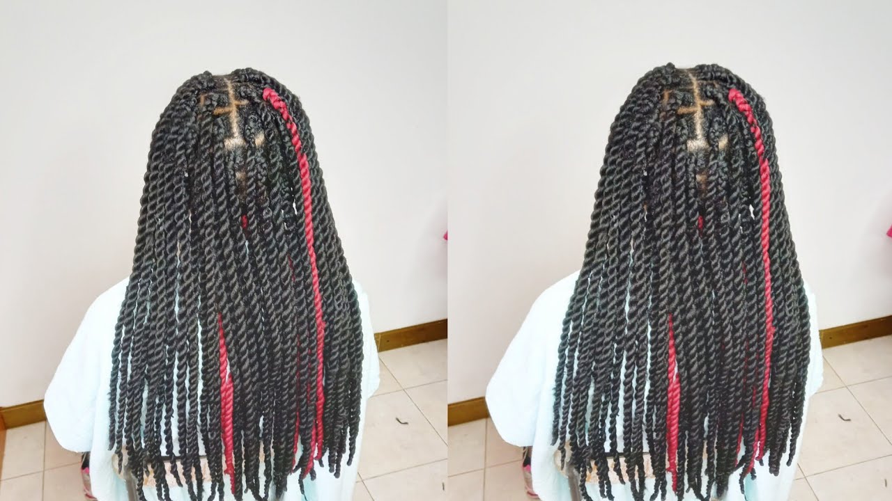 Brazilian wool twist //How to achieve twist braids using Brazilian wool ...