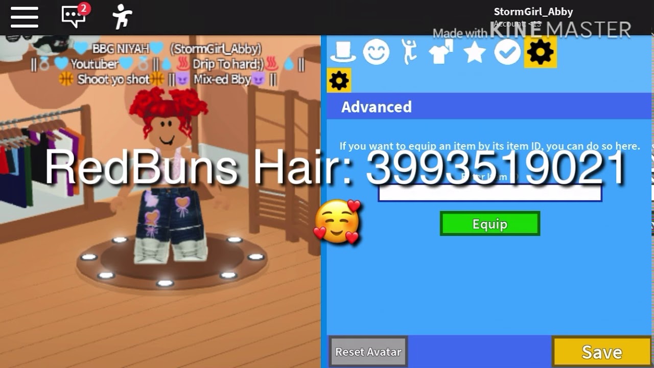 REDD HAIR CODE BUNS RHS CODE - YouTube