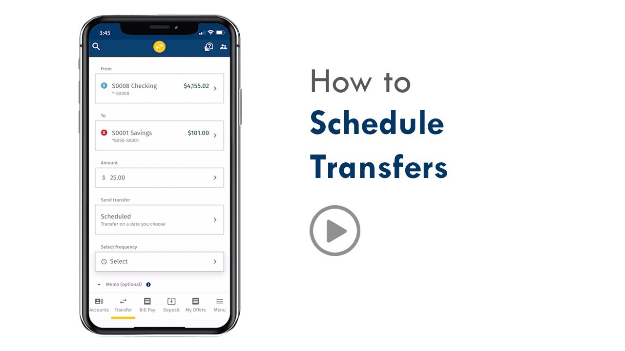 How-to Automate Savings with Scheduled Transfers | Digital Banking ...
