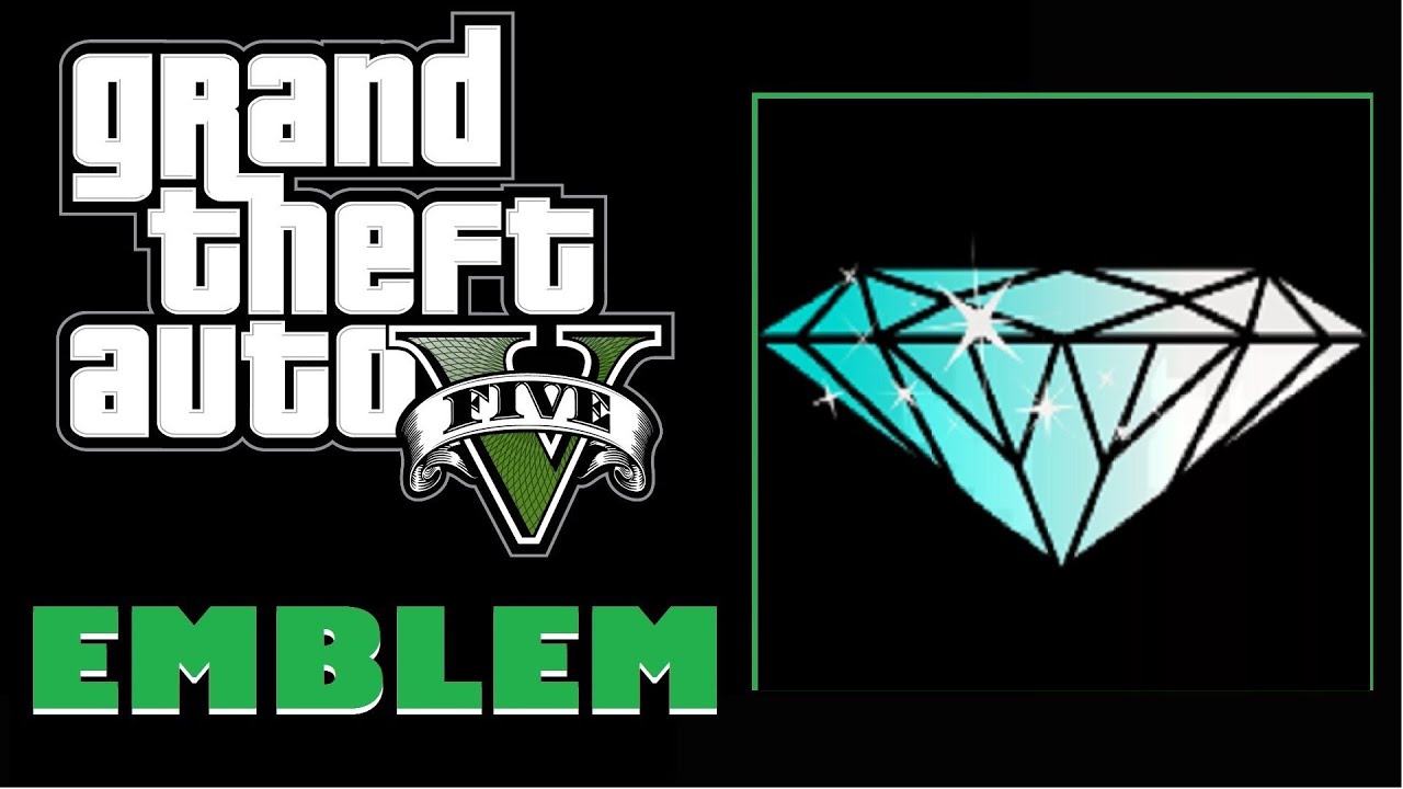 Grand Theft Auto 5 / GTA 5 Diamond Emblem Tutorial - YouTube