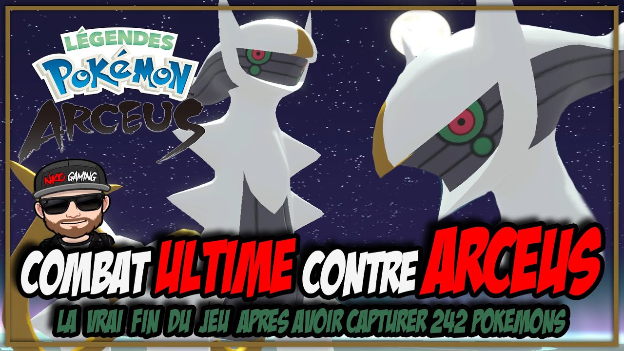 COMBAT Contre ARCEUS FR Vrai Fin POKEMON Légendes ARCEUS (Boss Fight ...