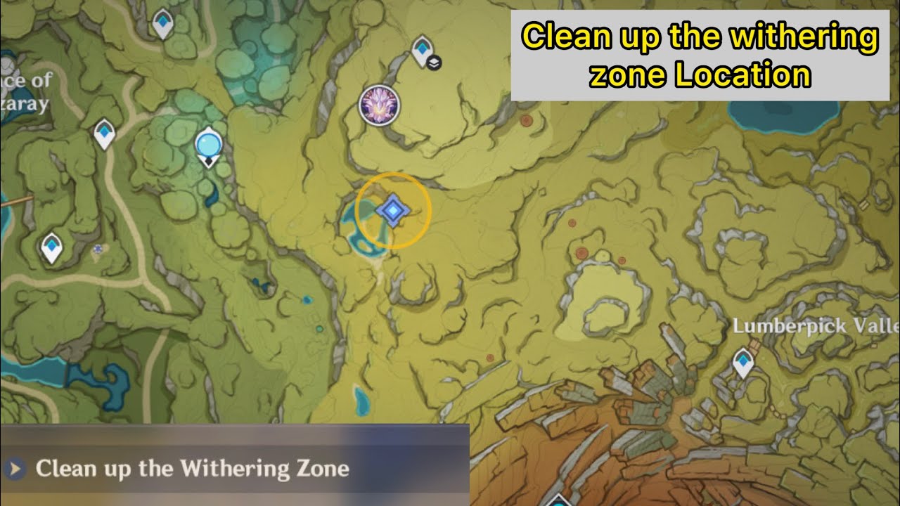 Clean up the withering zone location - YouTube