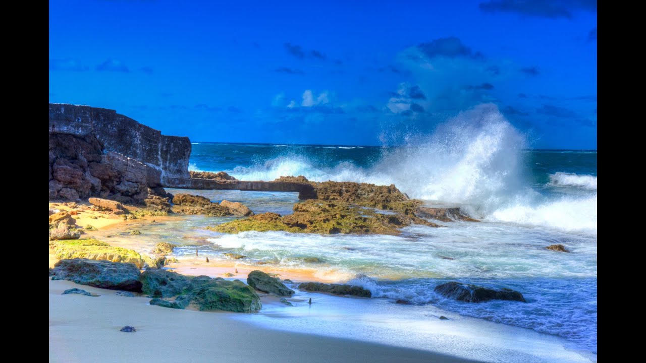 Ocean waves of Puerto Rico - Ocean Sounds, Waves, Water, Ambiance - YouTube
