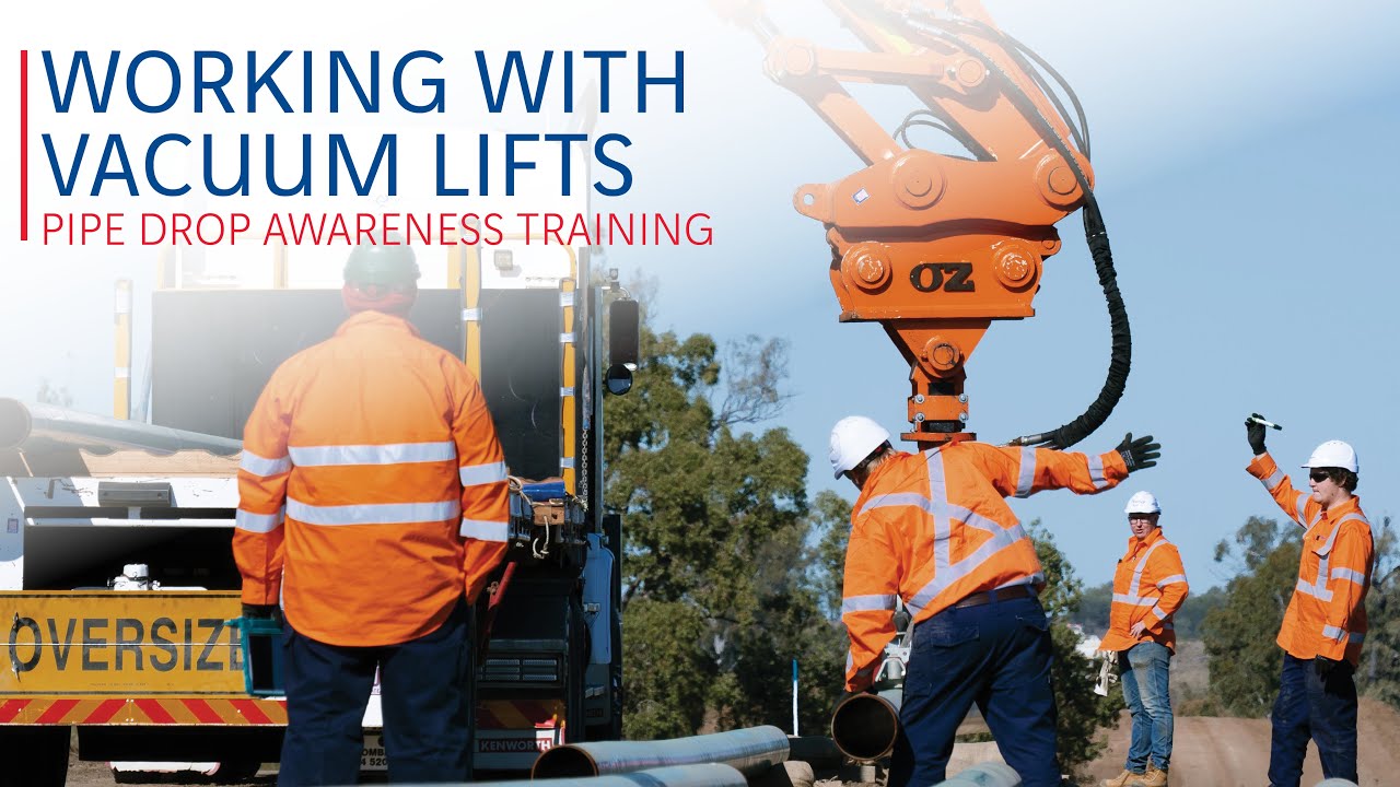 What happens when a pipe drops from a Vac-lift? - YouTube