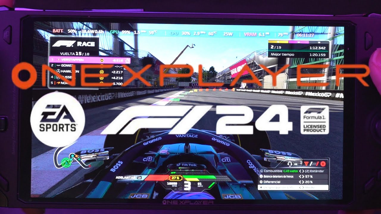 F1 2024 - OneX FLY | 8840U | 15W 20W 25W| 900 | Gameplay GP MX ...