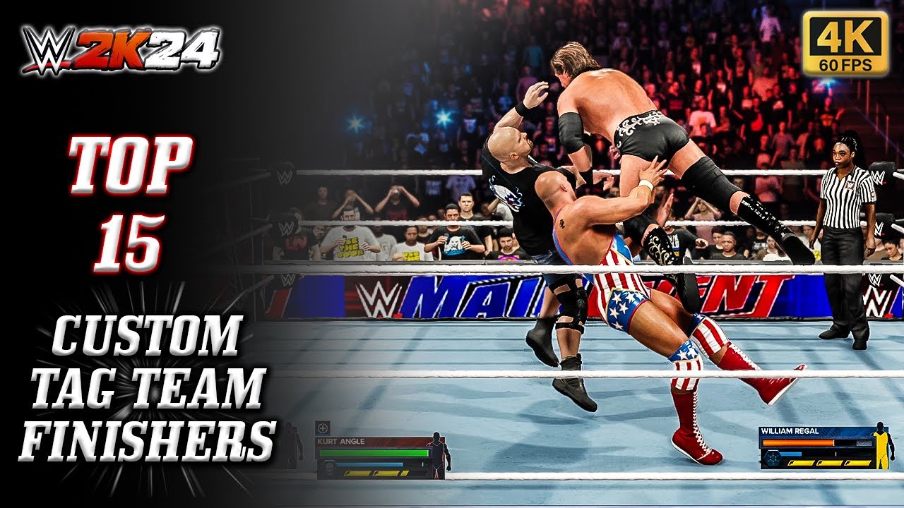 WWE 2K24 - Top 15 Custom Tag Team Finishers In The Game😱🔥 - YouTube