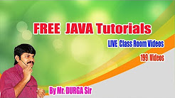 java tutorial by durga sir - YouTube