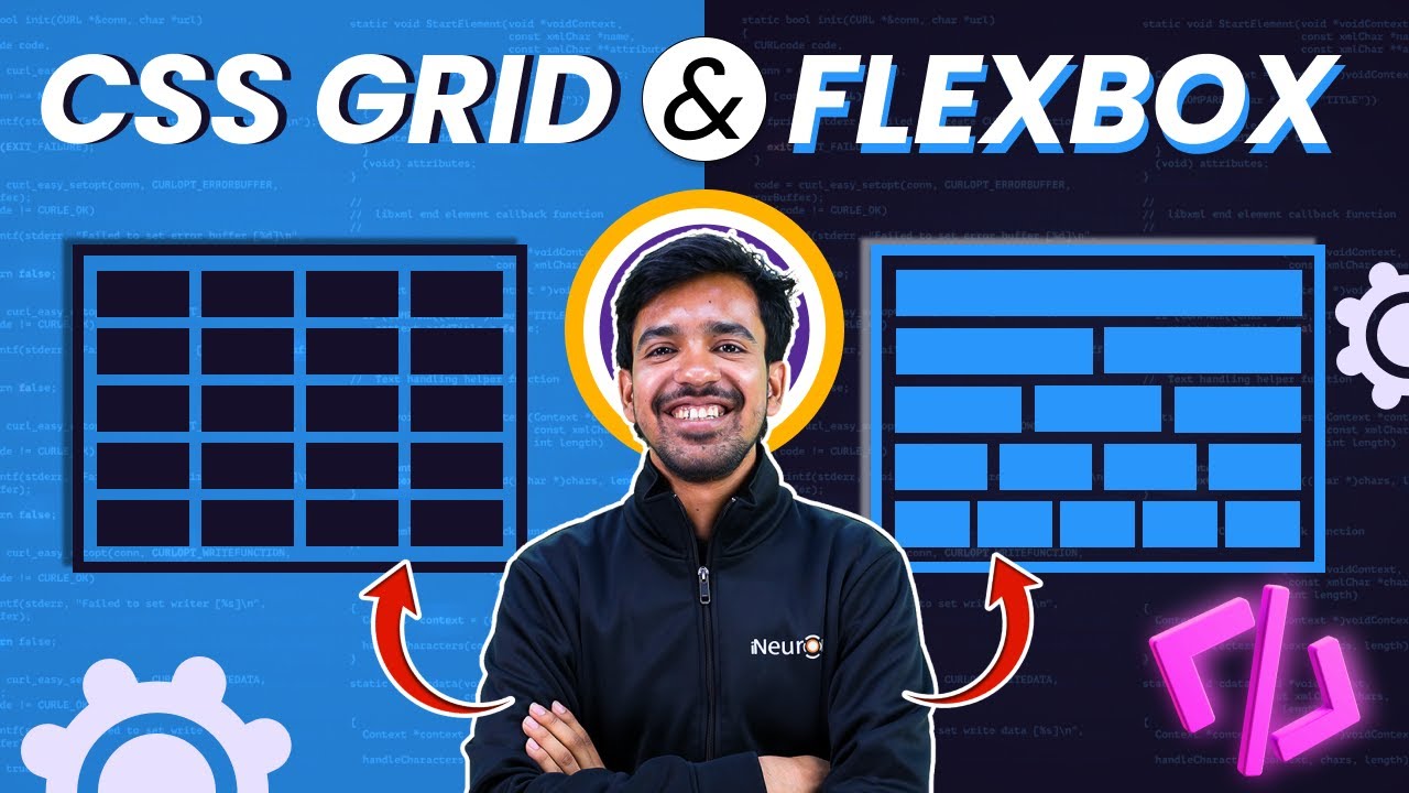 Css Grid And Flexbox Front End Web Development Tutorial Hindi
