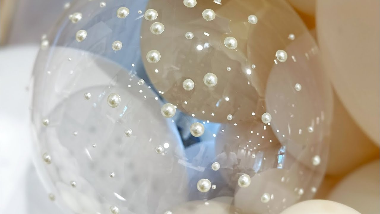 Pearl balloons DIY | balloon diy | #balloons #birthday #balloonart # ...