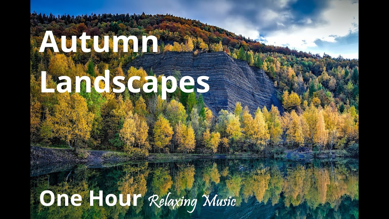One Hour Autumn Nature Scenes, Relaxing Piano Music - YouTube