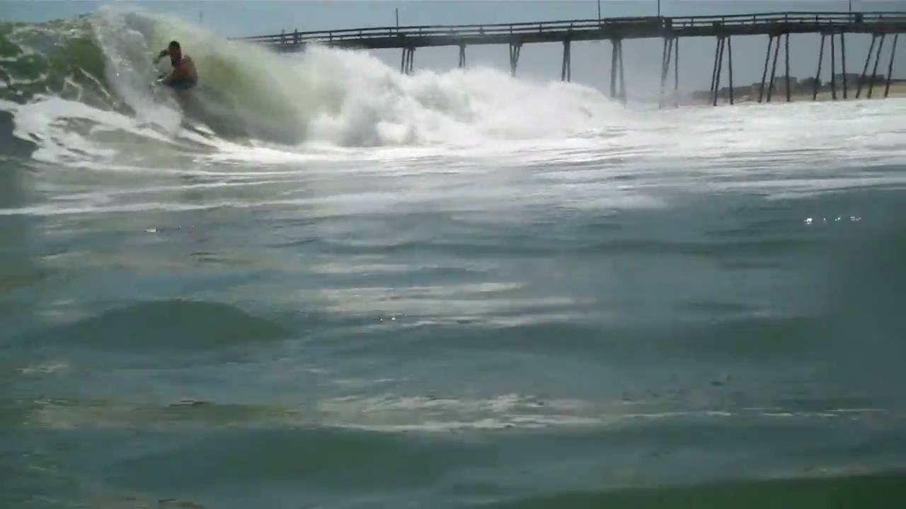 OBX SPRING SURF avalon pier s-turns.mp4 - YouTube