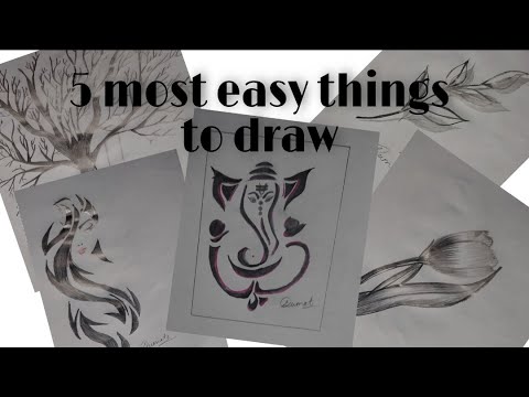 🤩 most easy drawing to draw and impress | 5 easy drawing to draw |sumat ...