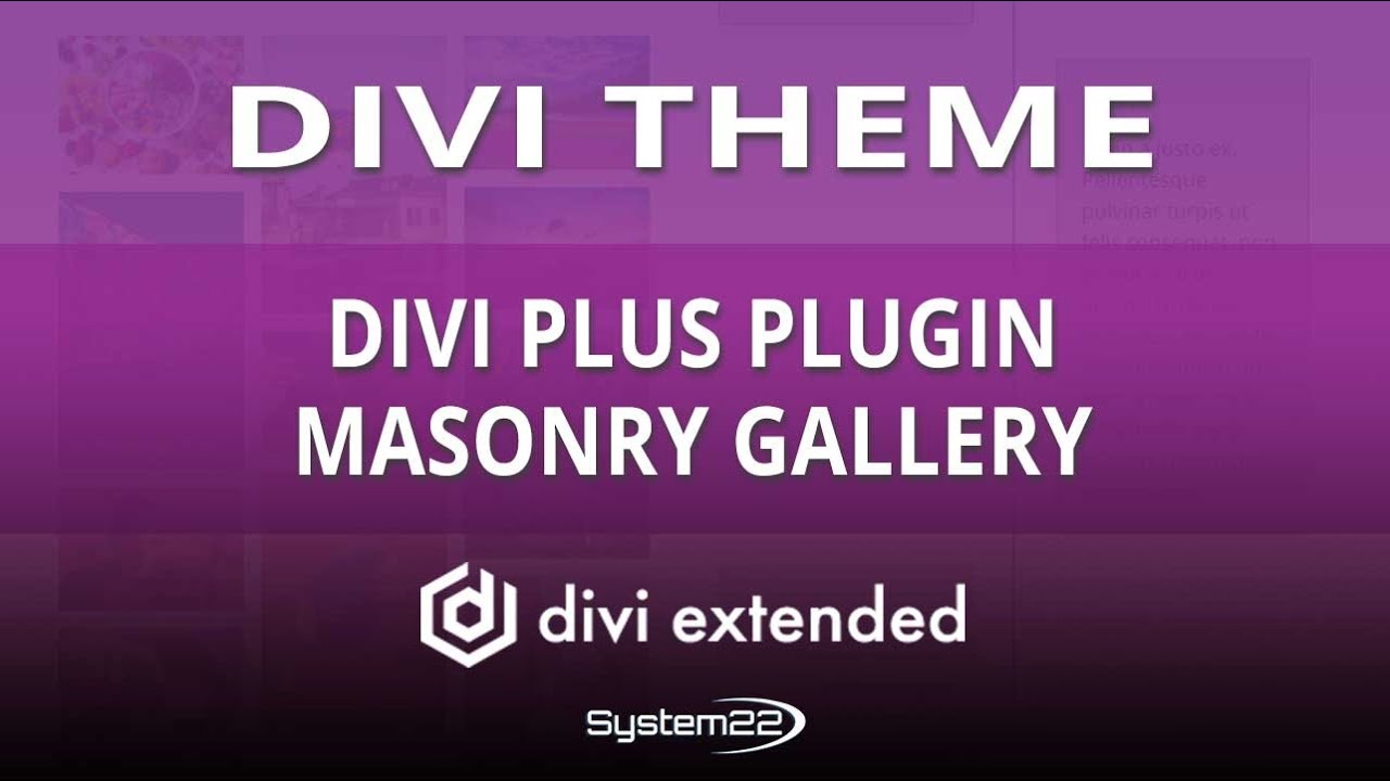 Divi Theme Divi Plus Plugin Masonry Gallery 👈 - YouTube