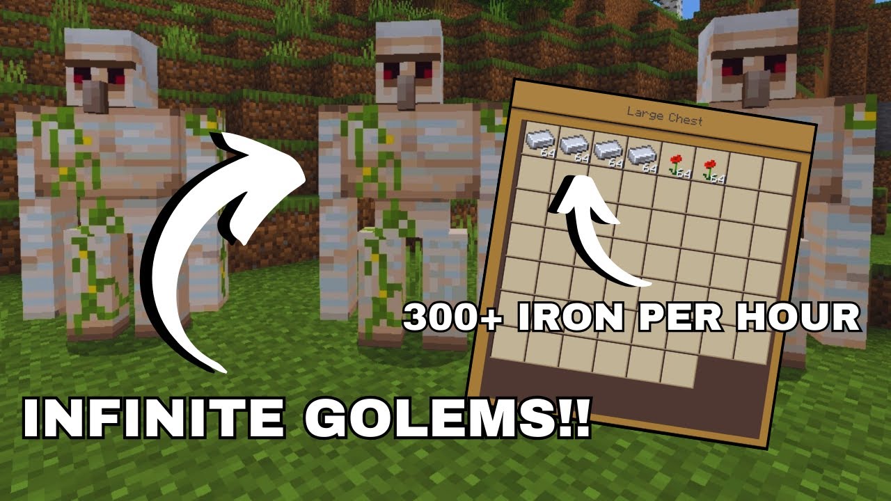 How to make an EASY Auto Iron Farm in Crafting and Building 1.21 - YouTube