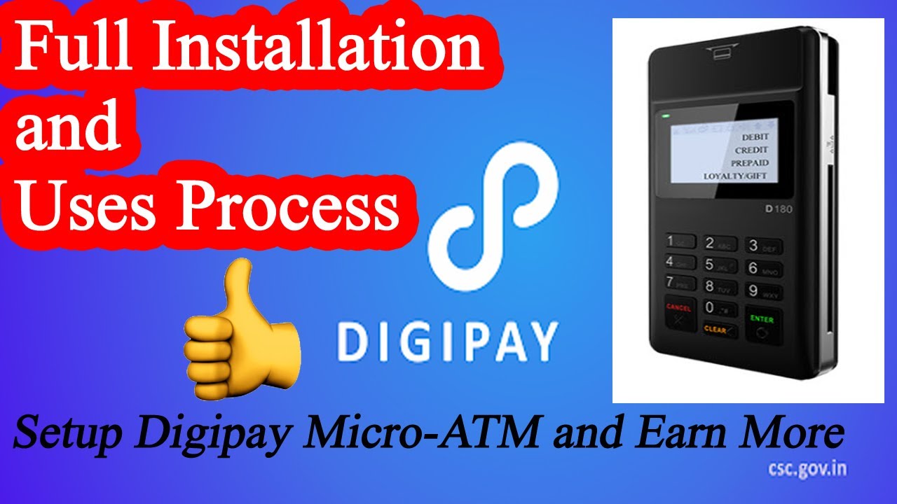 How to Install Digipay Micro ATM. How to Connect Digipay Micro ATM with ...