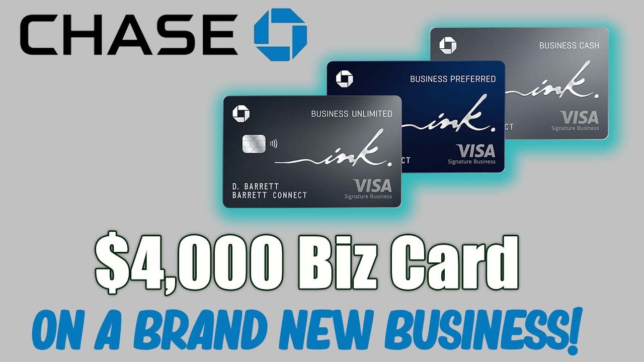 $4k Chase Ink Biz Card Brand New Business! Data point Series - YouTube