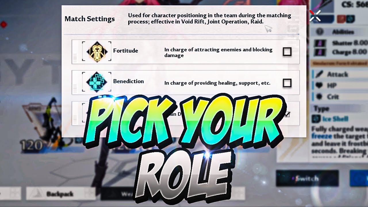 MAKE SURE You Pick Your Role!!! Tower of Fantasy - YouTube