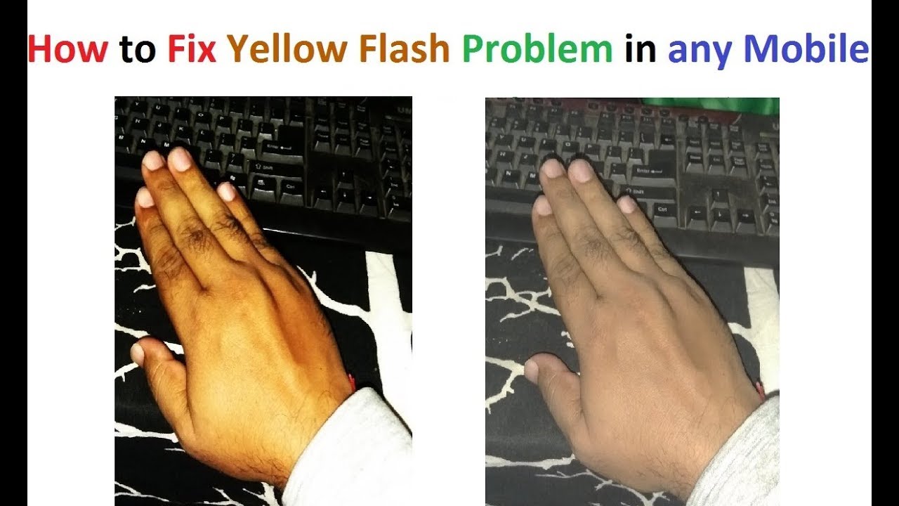 How to fix Xiaomi Redmi note 7/8 mobile yellow flash problem using ...