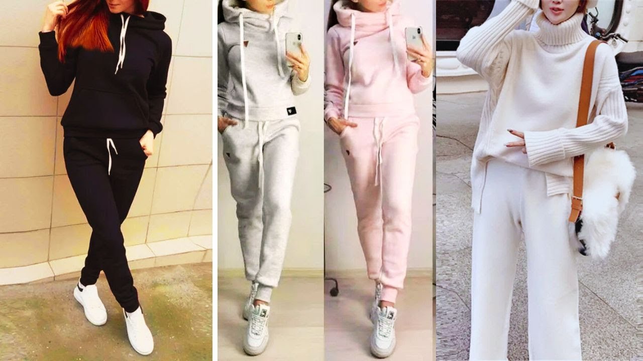 Autumn Winter 2 Piece Track Suits For Women - YouTube