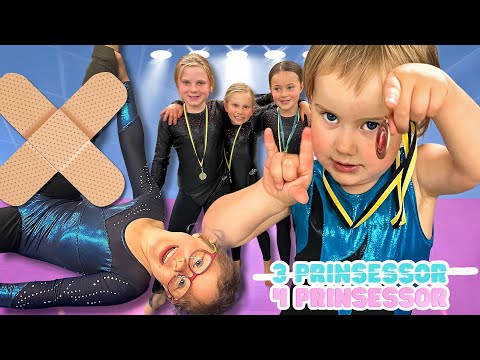 Tilly gör entré med succé🥇 Lo, Miley & Tillys första gymnastiktävling🤩 - 3prinsessor VLOGG