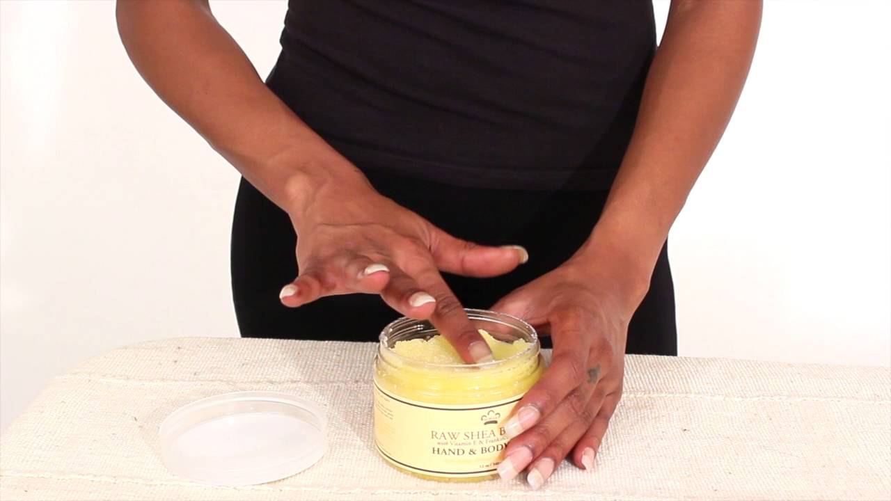 12 oz Raw shea butter hand & body scrub from Africa Imports - YouTube