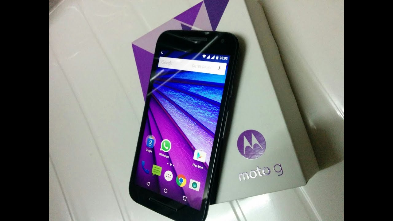 Moto G 3rd gen 2015 unboxing and review - YouTube