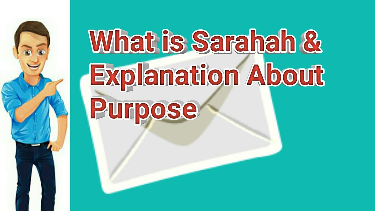 Sarahah.... What is Sarahah .. ? And How to use this App - YouTube