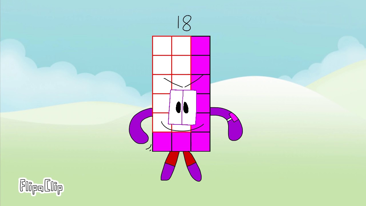 Numberblock Eighteen doing Loser’s Dance - YouTube