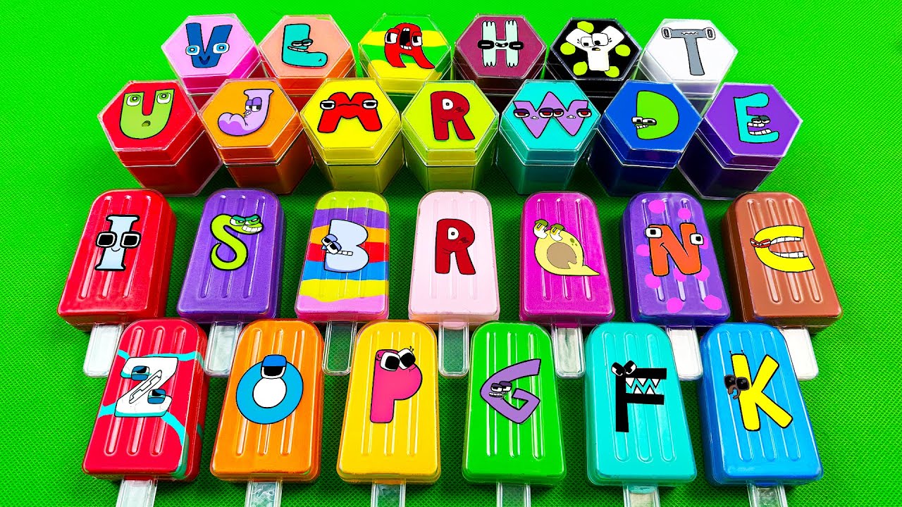 Alphabet Lore SLIME – Looking A to Z Shapes, Ice Cream, Hexagon ...